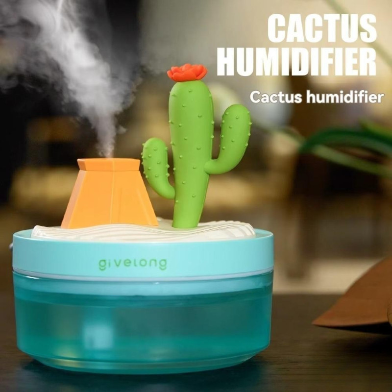 500ml Large Capacity USB Desktop Humidifier – Silent Operation with 7 ...