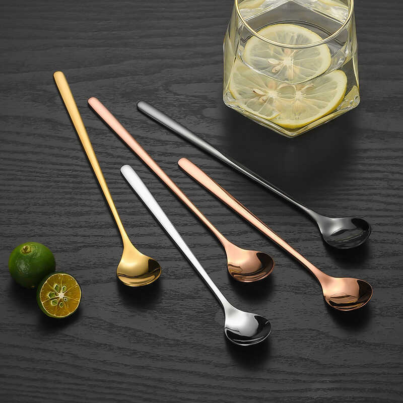 Stainless Steel 304 Water Drop Spoon Thickened Coffee Spoon Bird's Nest ...