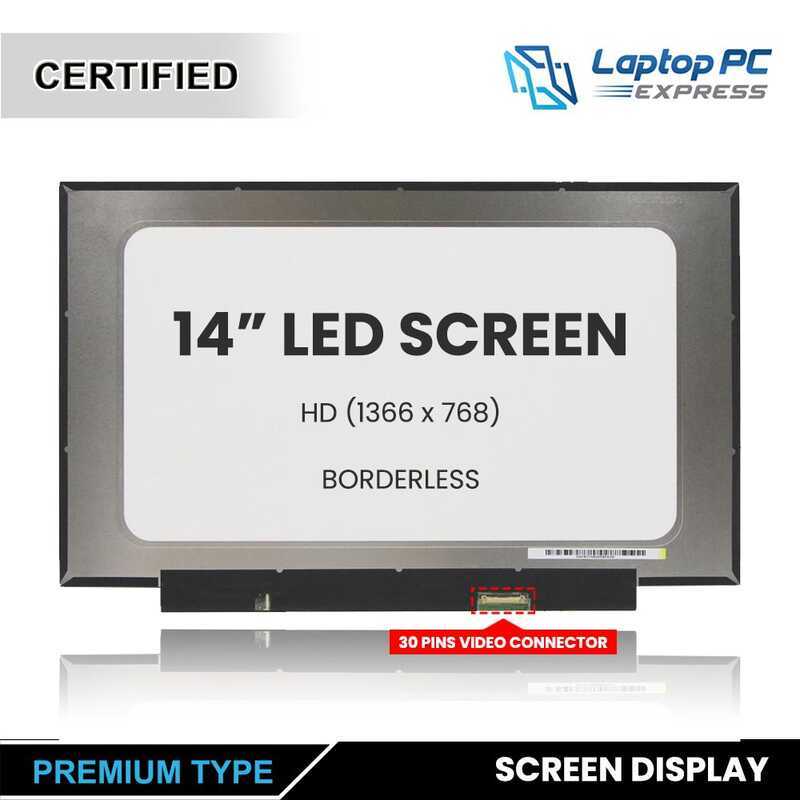 6 Laptop LCD Screen 14.0 Inch 30 Pins Thin Bezel Borderless HD ...