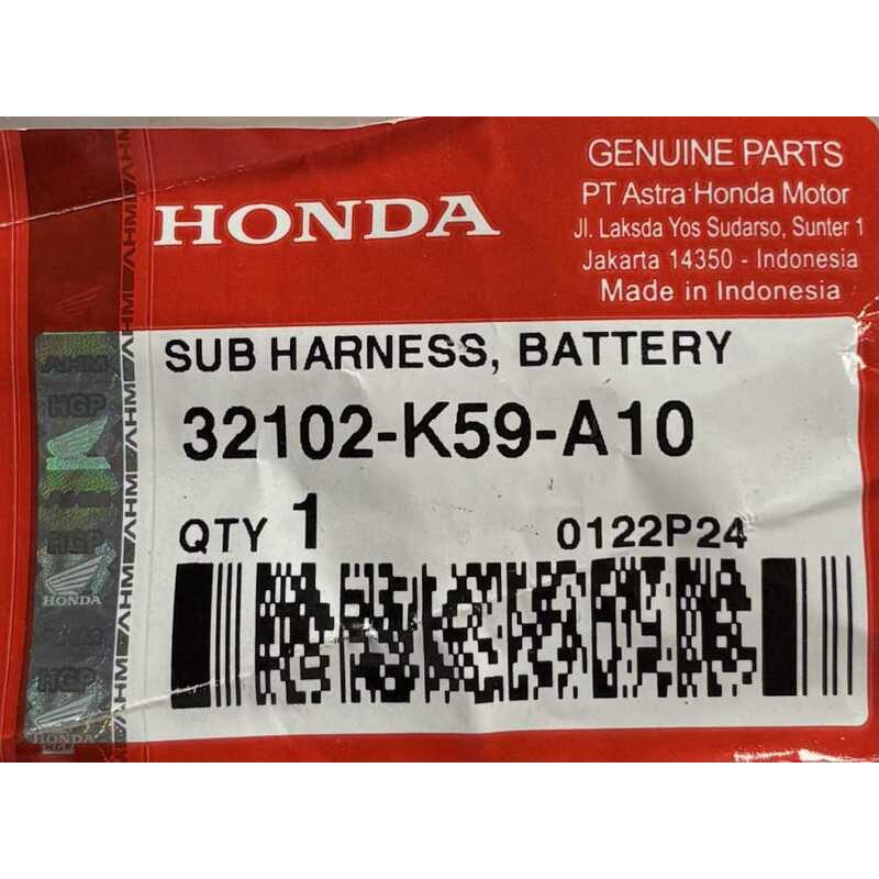 Battery Harness Honda Genuineclick 125/Click 150I V1/V2 | Shopee ...