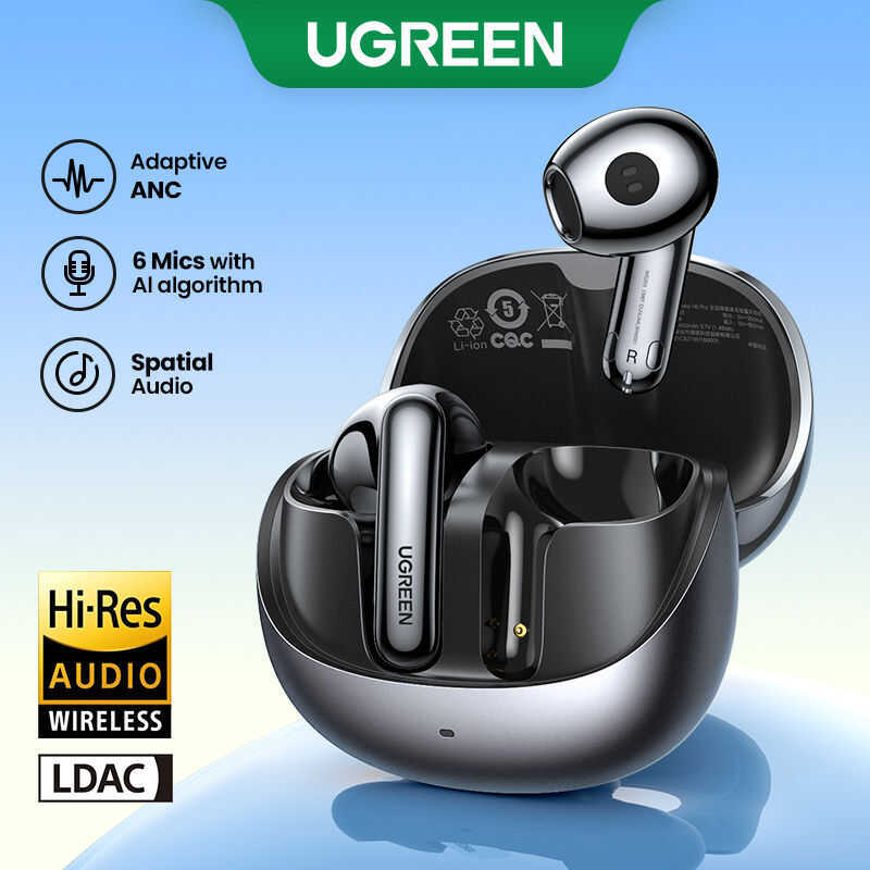 UGREEN ANC Hitune H6 Pro Hybrid Wireless Bluetooth 5.3 Headset Dual ...