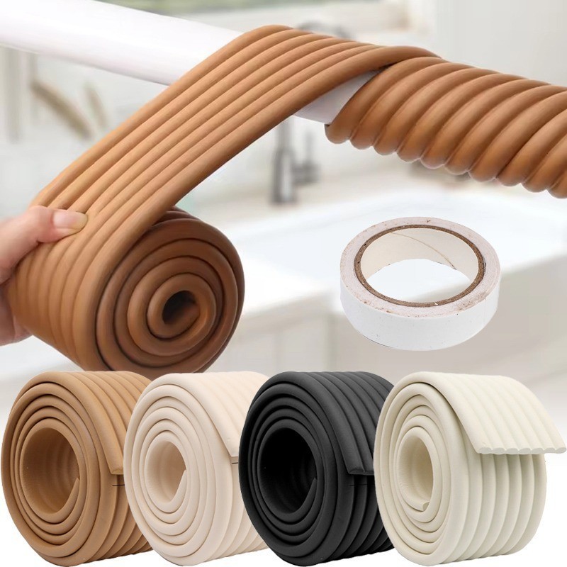 2m/roll W-Shaped Kids Anti Collision Strip 3D Wall Guard - Self ...