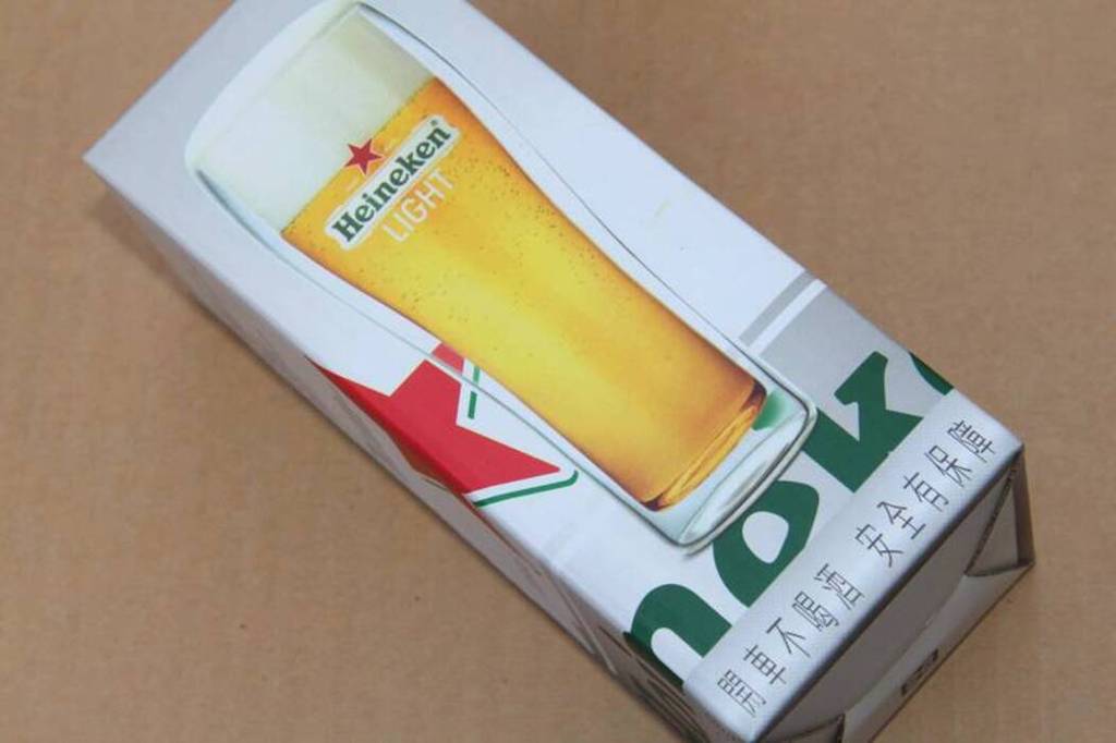 German Heineken Beer Exported to Taiwan Custom Beer Glass High ...
