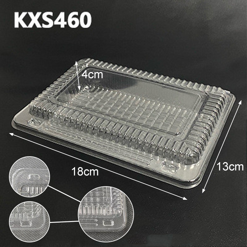 10pcs Clamshell Plastic Food Container Box Disposable Graham Ball ...