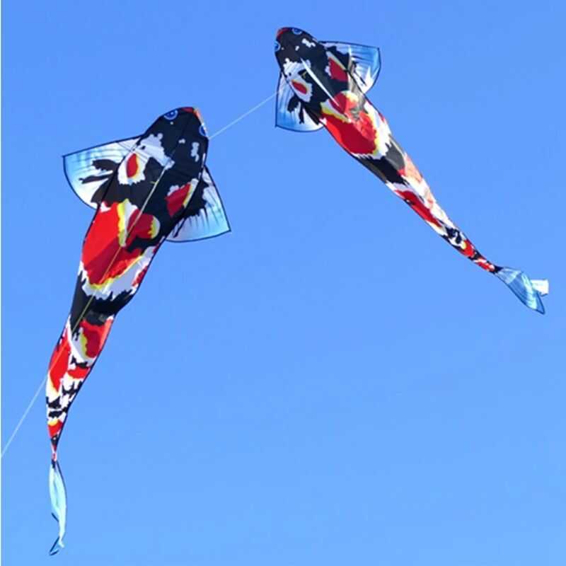 New Fish Flying Children String Nylon Kite For Adults Professional Wind ...
