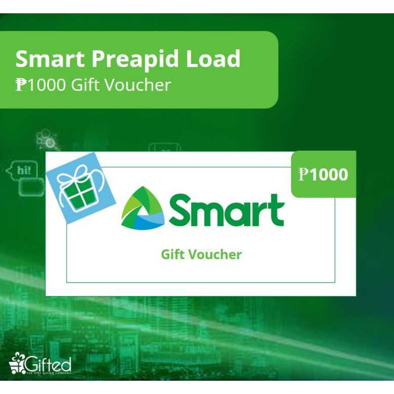 Smart Prepaid Load PHP 1000 Gift Voucher C0e Bf1 823 | Shopee Philippines