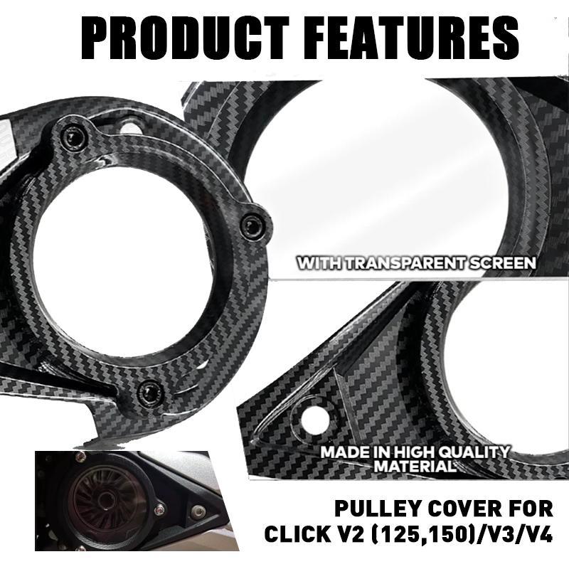 Honda Click 125i/150i V2/V3/V4 CVT Cover Transparent Acrylic Pulley ...