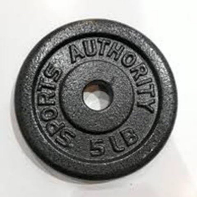 5 pounds lbs metal plates sports authority dumbbell plate 1pc set ...