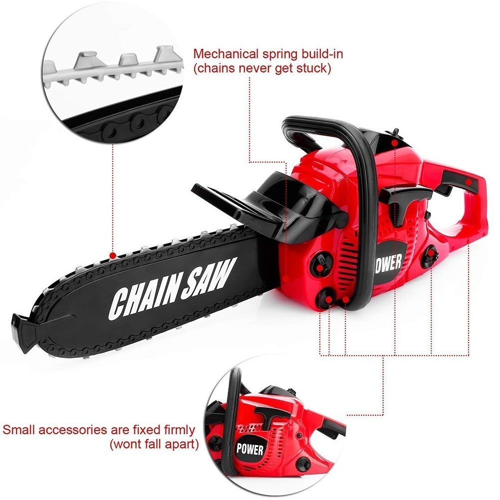 Local】Kids Electric Chainsaw Toy Construction Tool with Realistic Sound ...