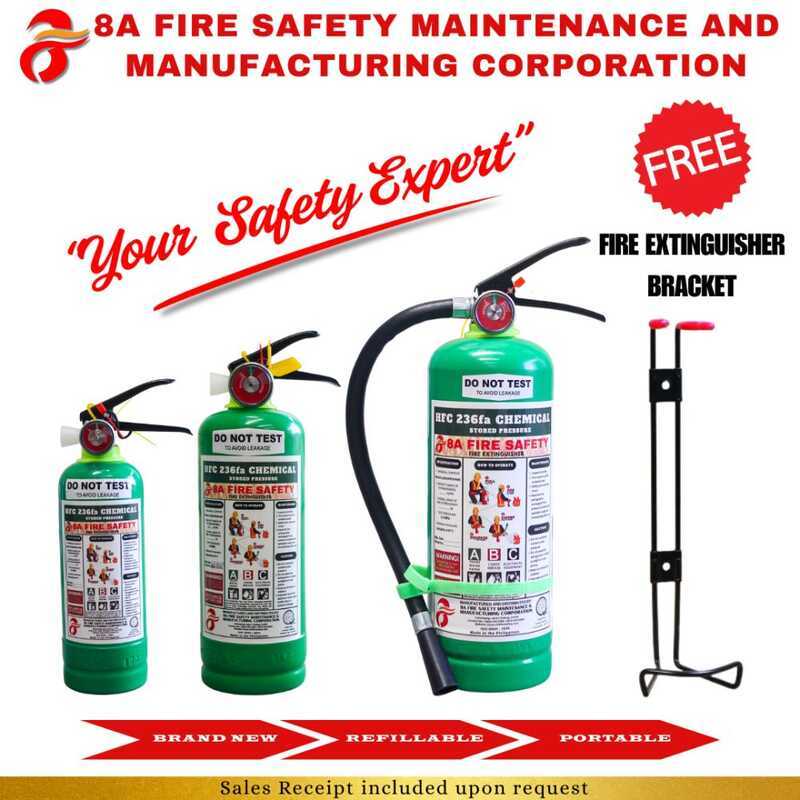 HFC 236Fa Fire Extinguisher (1, 3, 5 LBS Refillable) - 8A FIRE ...