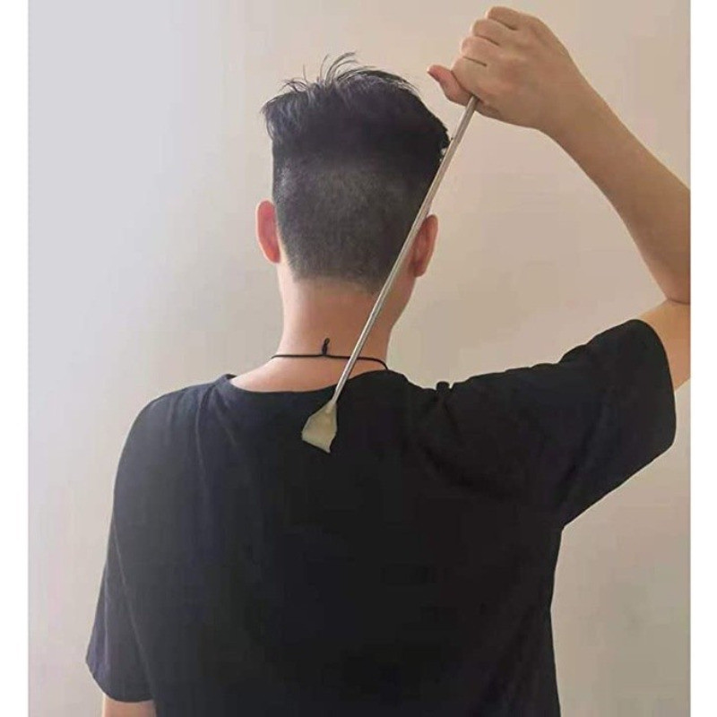 Stainless Steel Telescopic Back Scratcher Extendable Back Itching Self ...