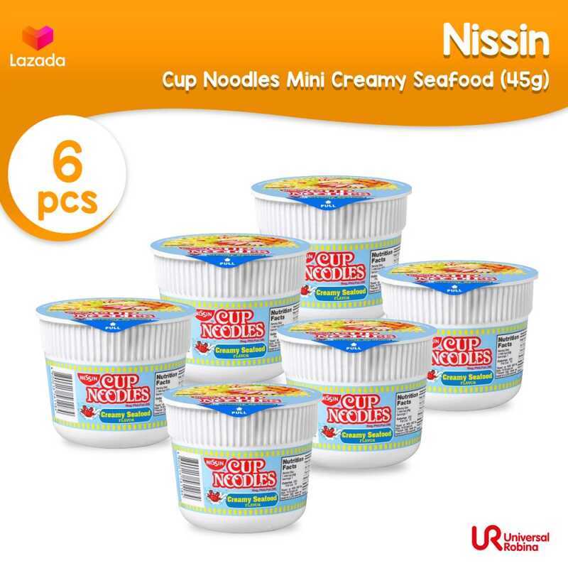 [Bundle OF 6] Nissin Cup Noodles Mini Creamy Seafood 45G Ed3 | Shopee Philippines