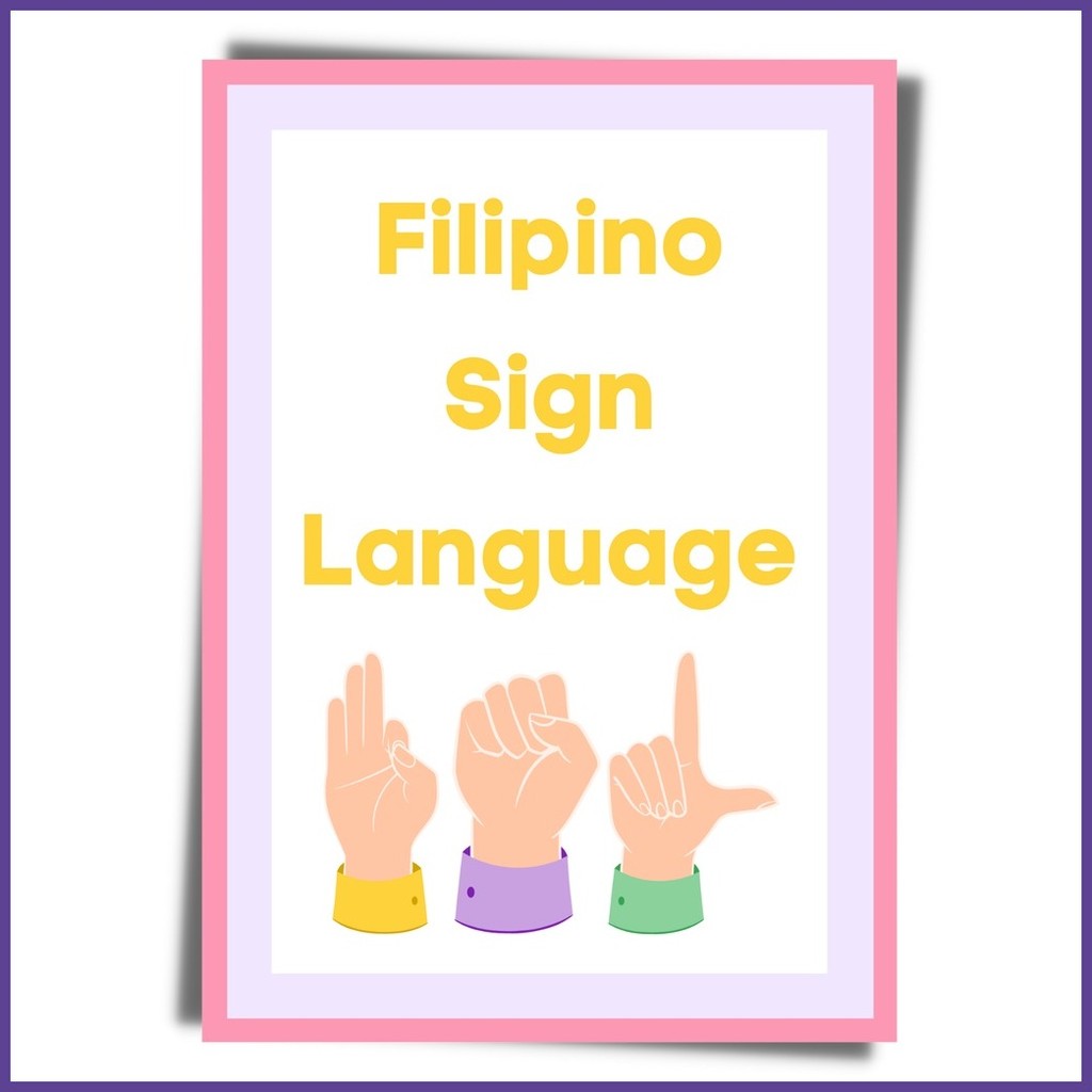 ⊙ Filipino Sign language Alphabet Flashcards (FSL), Sign Numbers ...
