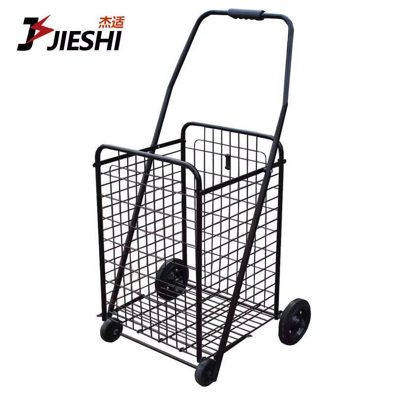 Large Foldable Shopping Cart Portable Hand-Pulled A Cart Grocery Basket ...