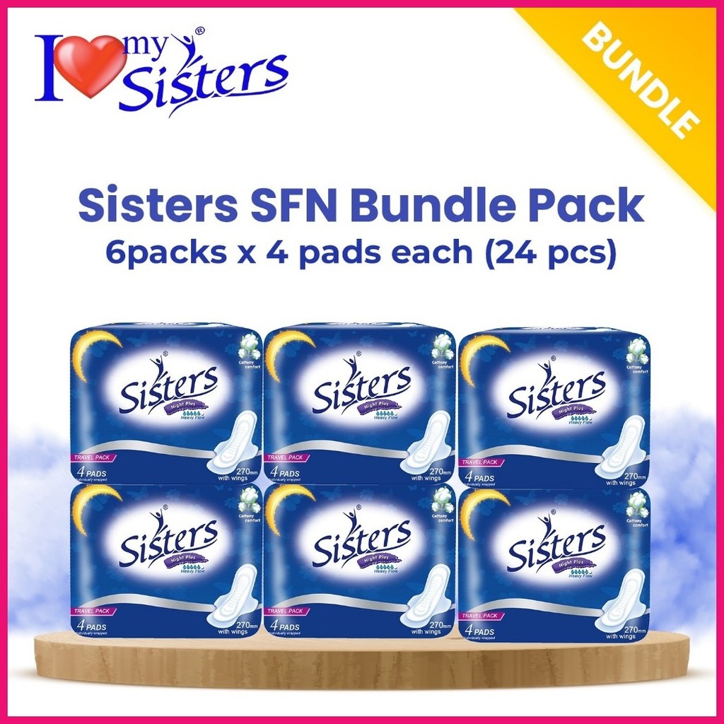 Sisters SFN Bundle Pack 6packs x4 pads each (24pcs) | Shopee Philippines