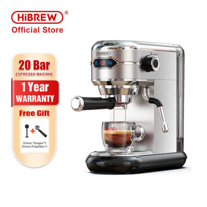 Hibrew Coffee Maker Cafetera 20 Bar High Pressure Extraction Semi ...