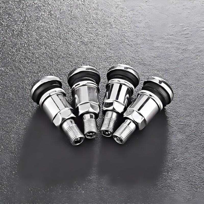 4Pcs Long Lasting Quality Metal Valves Stems Heavy Duty Stainless Steel ...