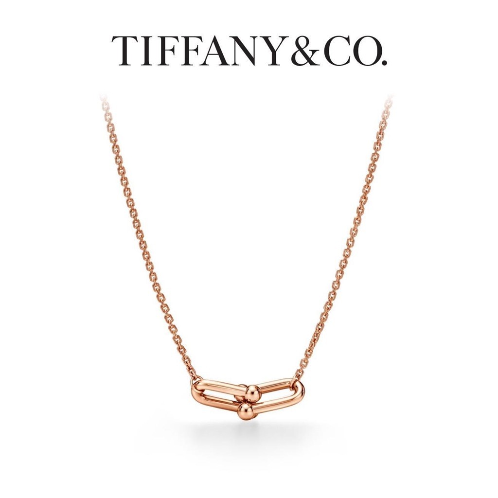 Original 18K rose gold necklace Tiffany Hardwear Series Small Size ...