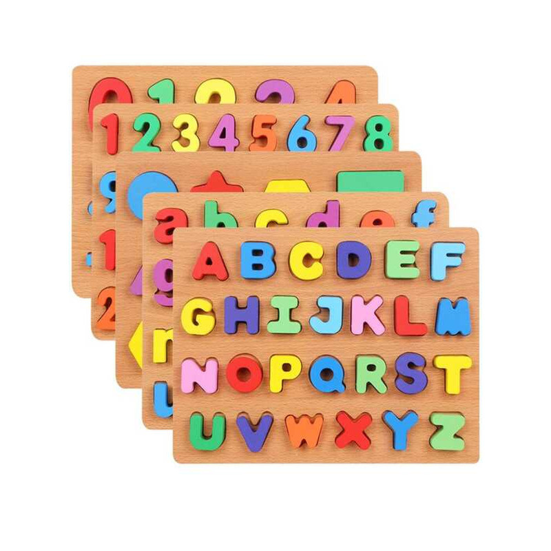 Children's Wooden Early Education Hand Grasp Toy Educational Baby ...