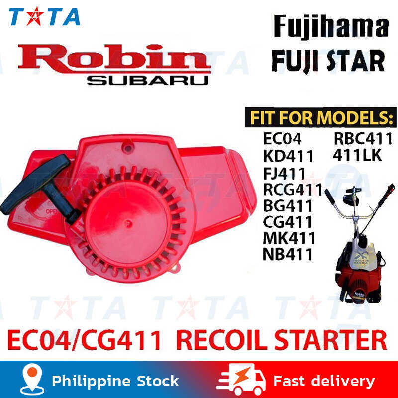 Cg411 / Ec04 Grass Cutter Recoil Starter Assembly Fujihama Brush 2 Stroke Lawn Mower Mawer ...