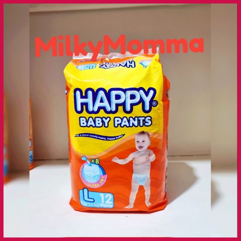 Happy Pants Large 12pcs | Shopee Philippines