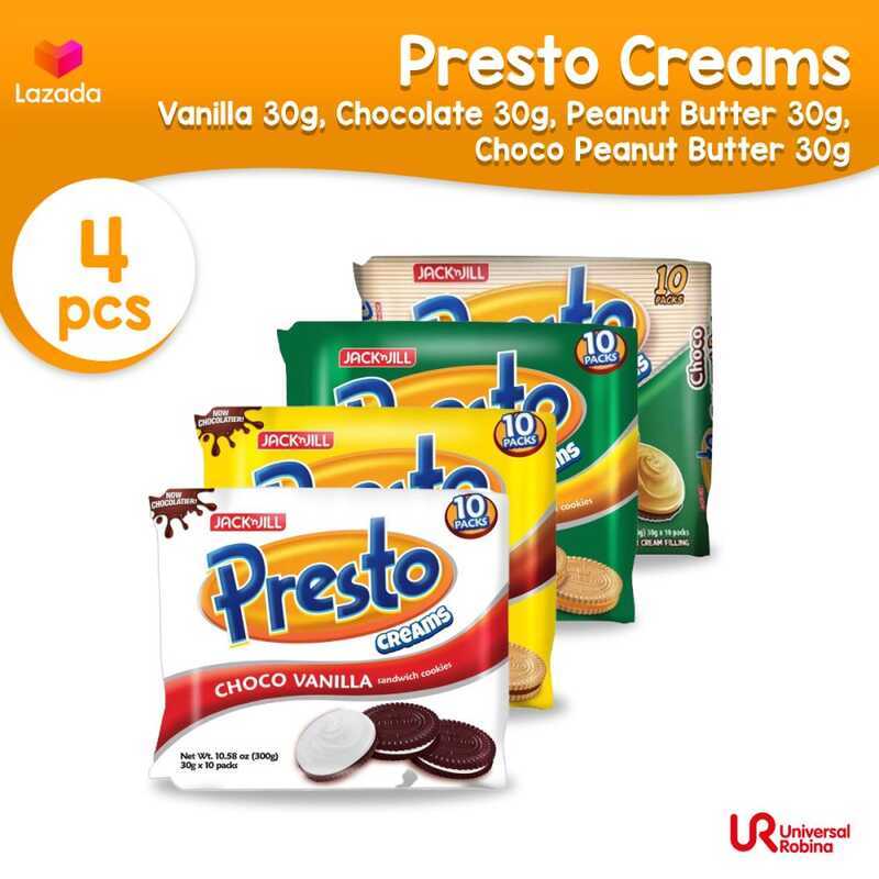 [BUNDLE OF 4] Presto Creams Assorted Flavor 30g x 10 Vanilla, Chocolate ...