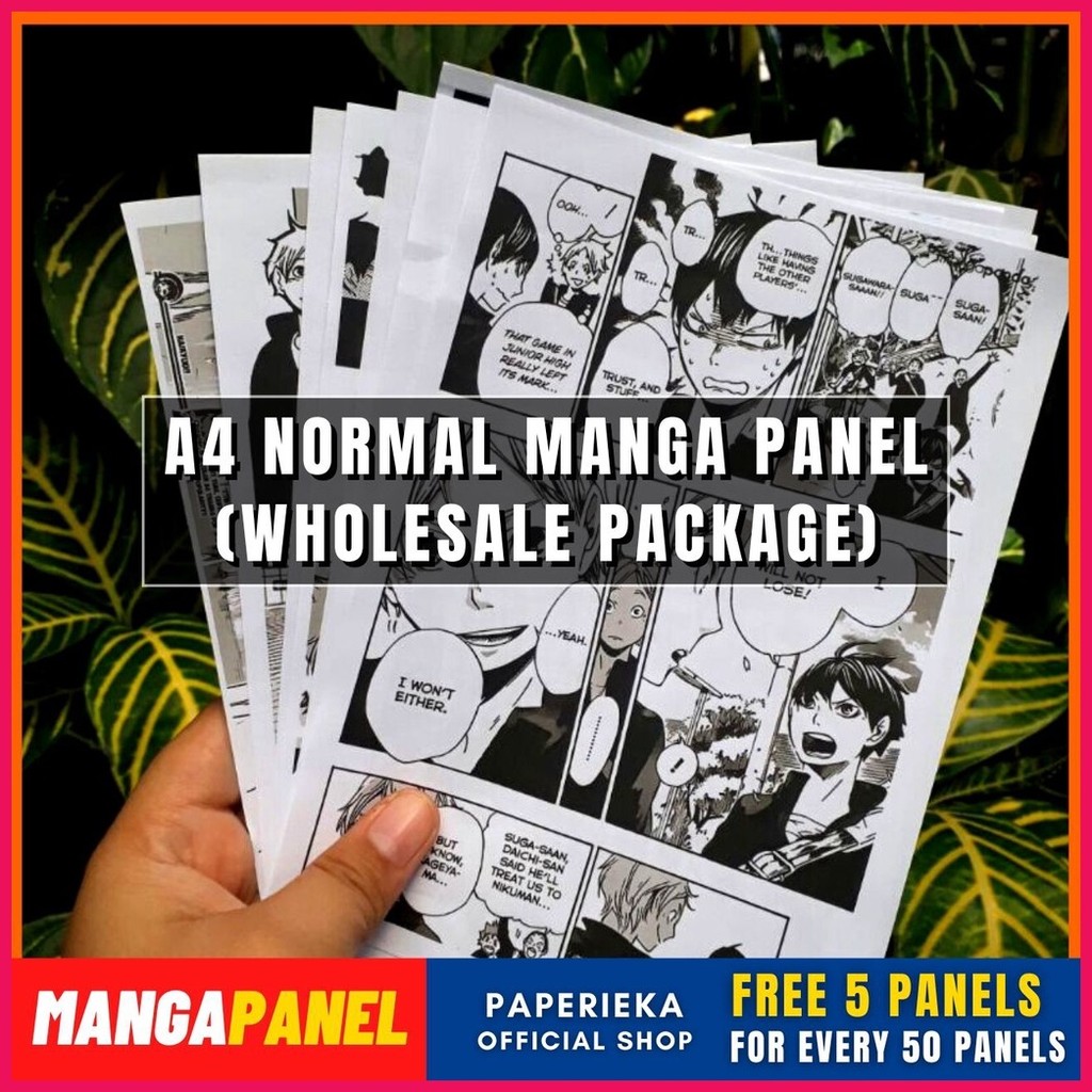DIRECT SUPPLIER : A4 MANGA PANELS PACKAGE WALLPAPER / NORMAL PANEL ...