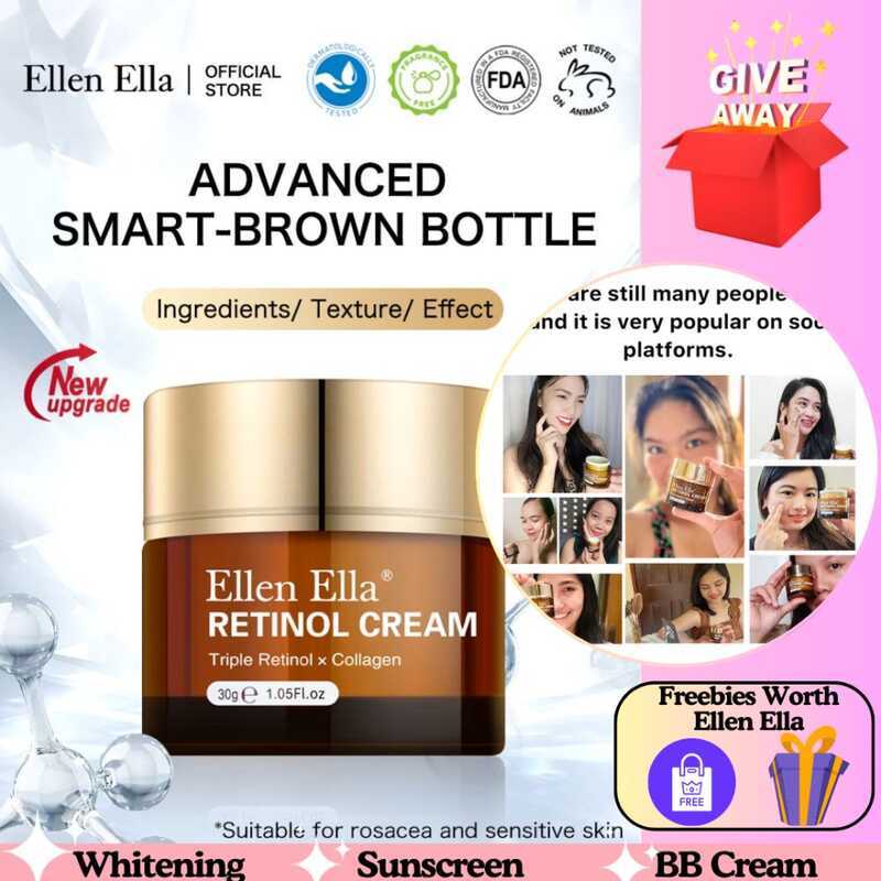 Ellen Ella Retinol Face Cream Collagen Anti Aging Whitening Skin ...