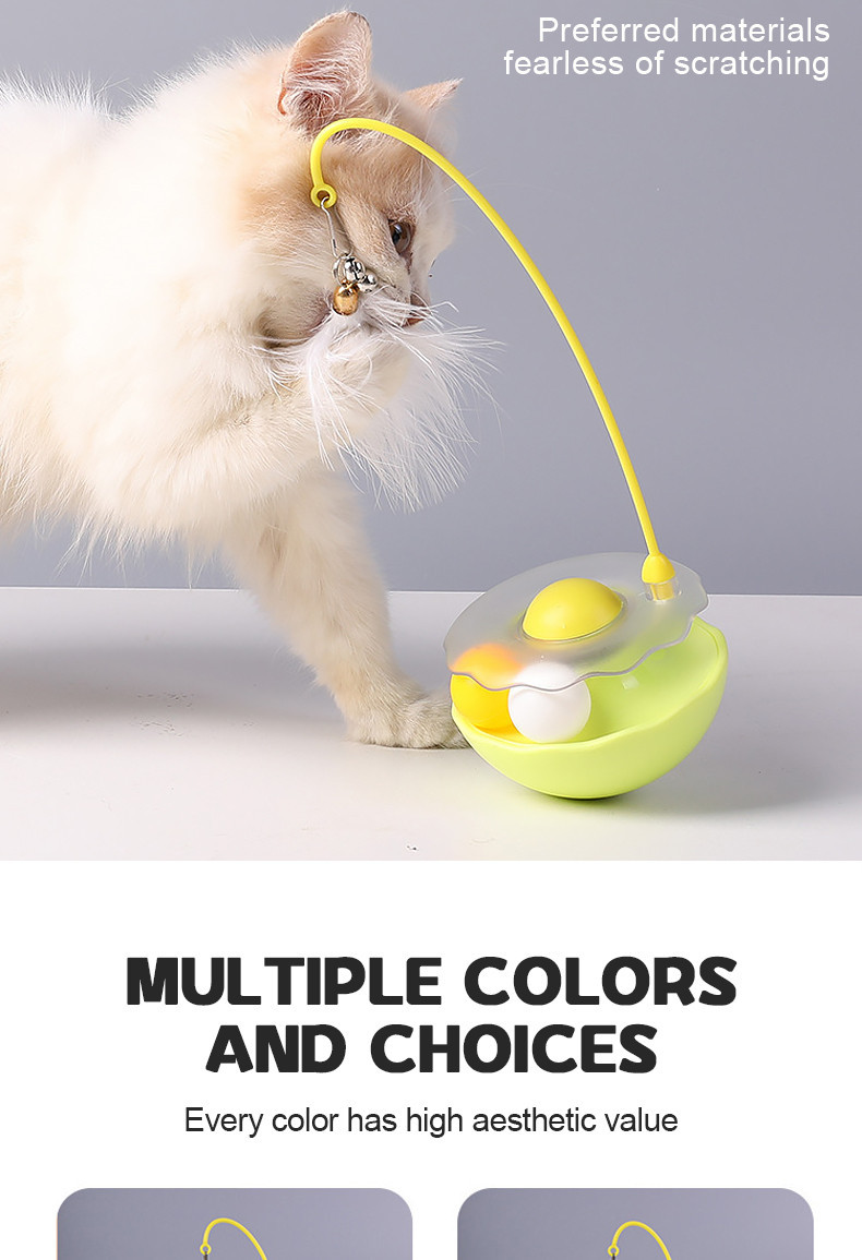 【Free Catnip Ball】3-in-1 Cat Toy Cat Rolling Ball Automatic Cat Teasing ...