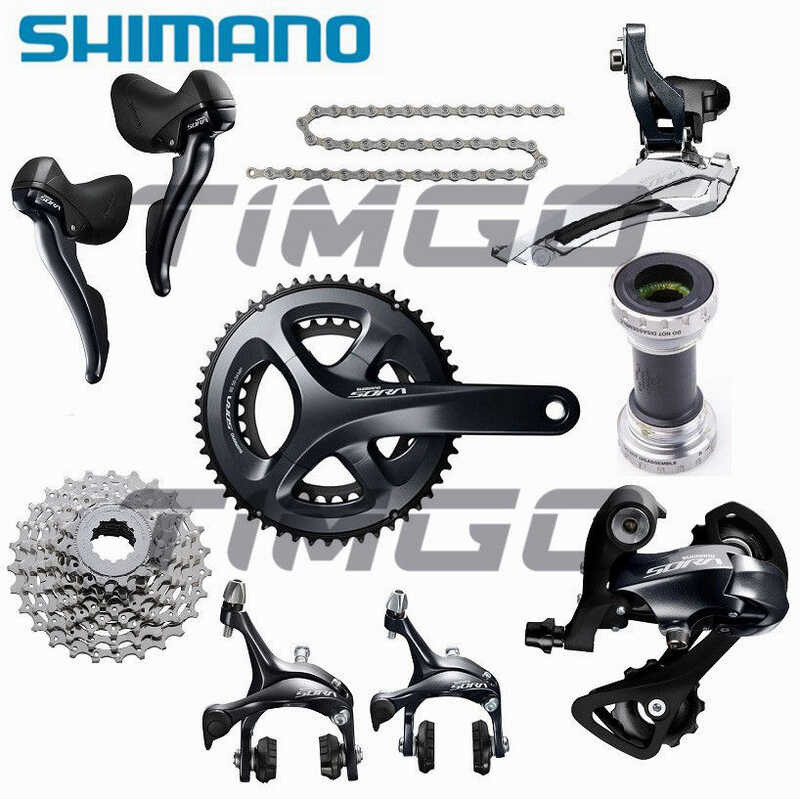 Shimano SORA R3000 Groupset 2×9 Speed Road Bike St-R3000 Brake Shifter ...