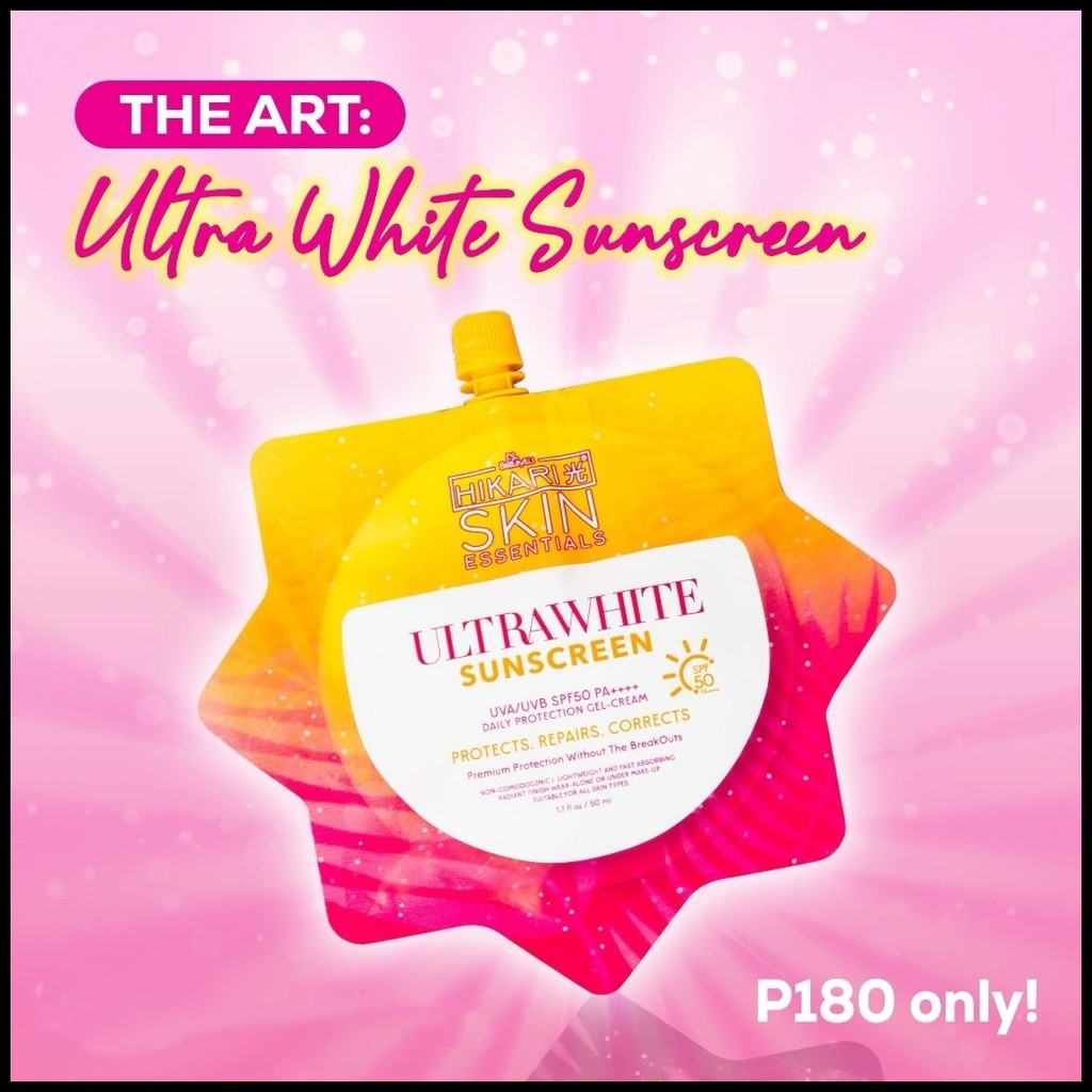 HIKARI Skin Sunscreen Sunblock Cream Essentials Ultra White Sun Sukee ...