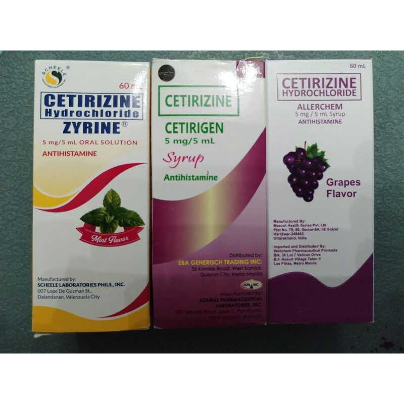 Ceterizin Allerchem Zyrine 60Ml 071 | Shopee Philippines