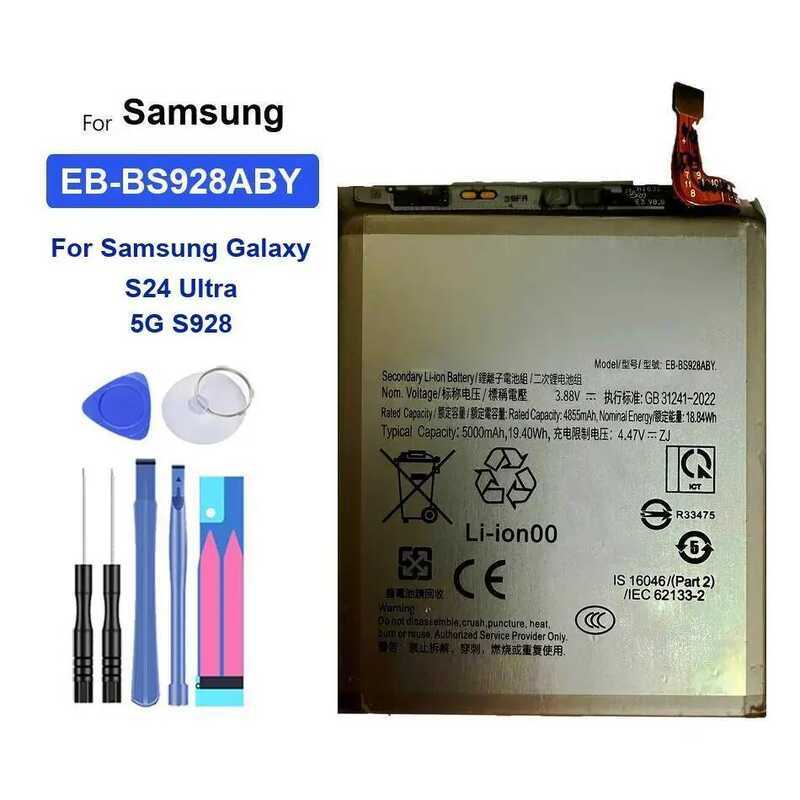 5000mAh For Samsung Galaxy S24 Ultra 5G S928 EB-BS928ABY Mobile Phone ...