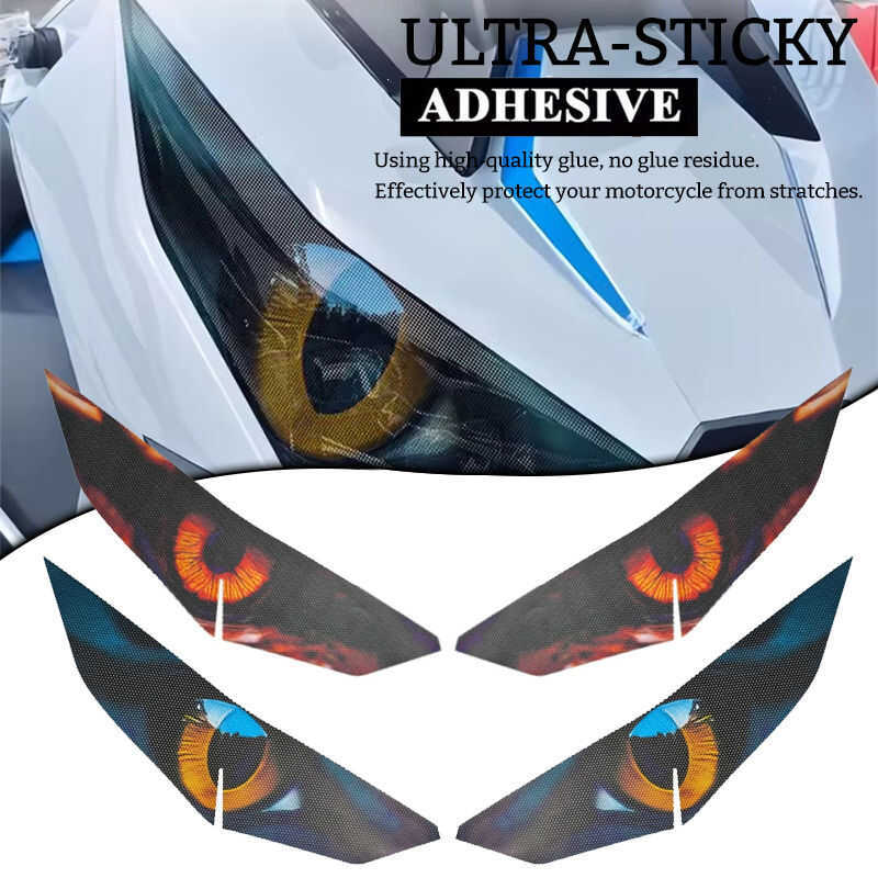 Waterproof Motorcycle Headlight Guard Stickers Motorbike Head Light ...