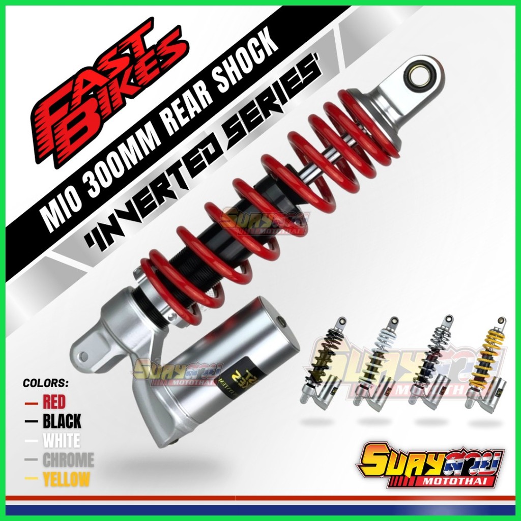 SUAY FASTBIKES MIO BEAT CLICK Inverted Motorcycle Shock 300mm | Shopee ...