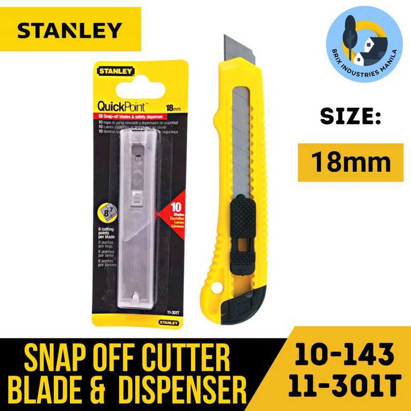 Stanley Snap Off Cutter Blade 18Mm #10-143 11-301T High Quality Ae5 ...