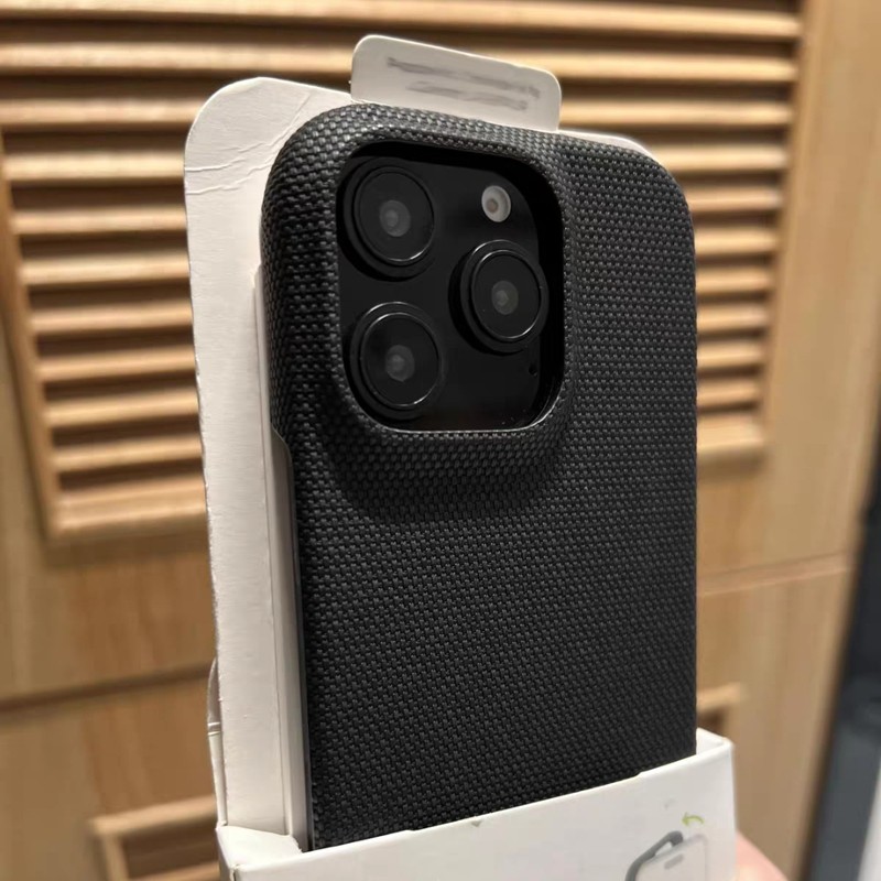 Business maillard brown PC leather hard case for iPhone 17 16 15 14 13 ...