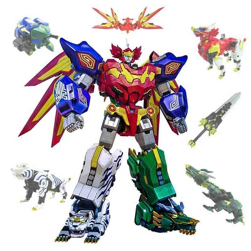 Mighty Morphin Dinosaur Rangers Transformation Robot Er Sentai 5In1 ...