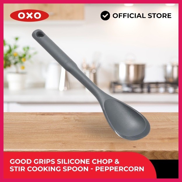 ∆ OXO Houseware Good Grips Silicone Chop & Stir Cooking Spoon ...
