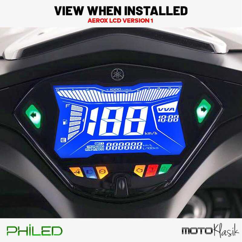 RESOLUTION SPEEDOMETER GAUGE PANEL DISPLAY LCD YAMAHA AEROX 155 V1 2019 ...