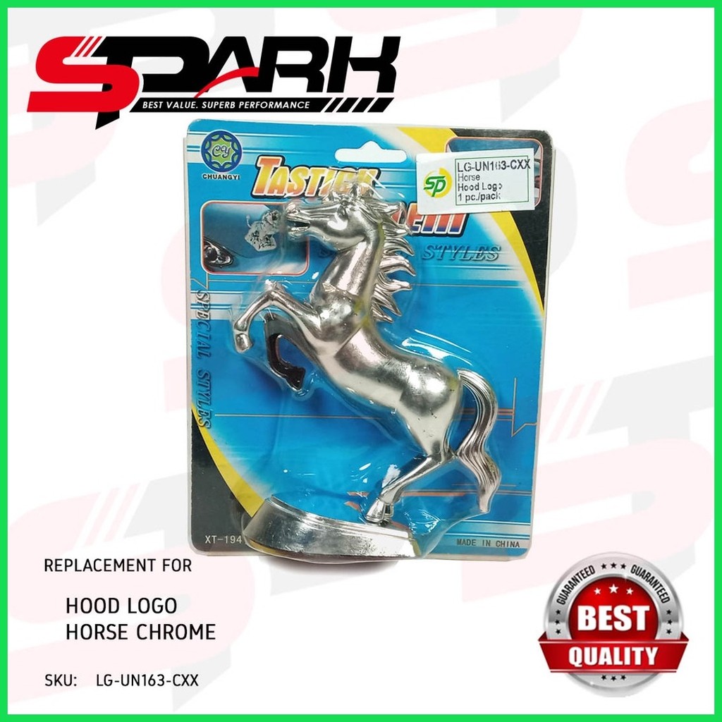 Horse Car Hood Ornament Car Decal Kabayo sa hood Auto Calesa Jeepney ...