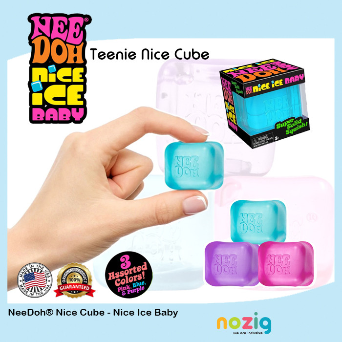 NeeDoh Nice Cube - Nice Ice Baby perfect for little hands to grasp ...