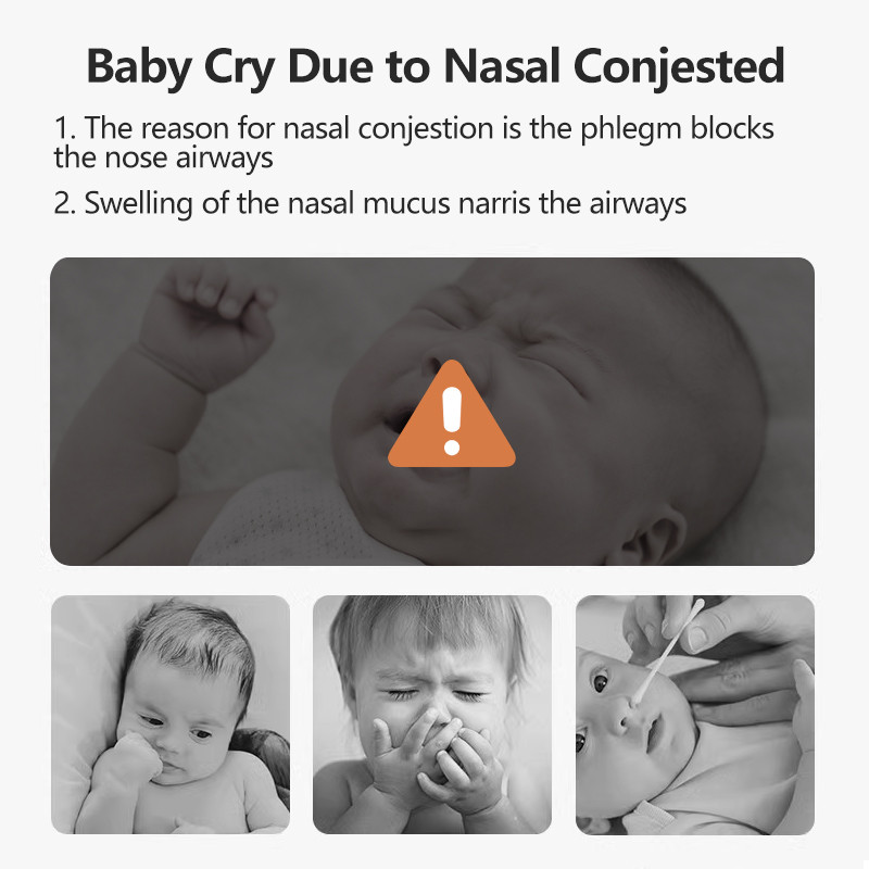 Einmilk Baby Manual Silicone Nasal Aspirator Nose Mucus Cleaner Snot ...