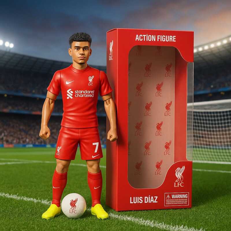 ockers Liverpool Luis Díaz Action Figure | Officially Nsed Football ...
