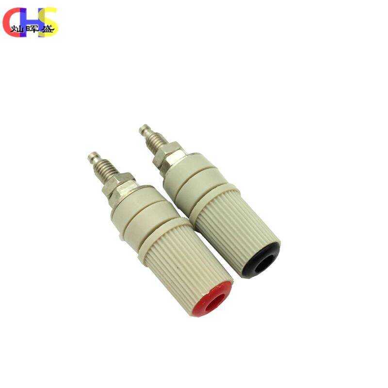 Gray Terminal Block Connector Grounding M4 Socket Copper Post Pair of 2 ...