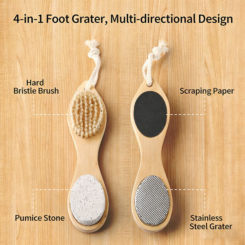 4 in 1 Foot Care Tool Pumice Stone Dead Skin Remover Pedicure Grinder ...