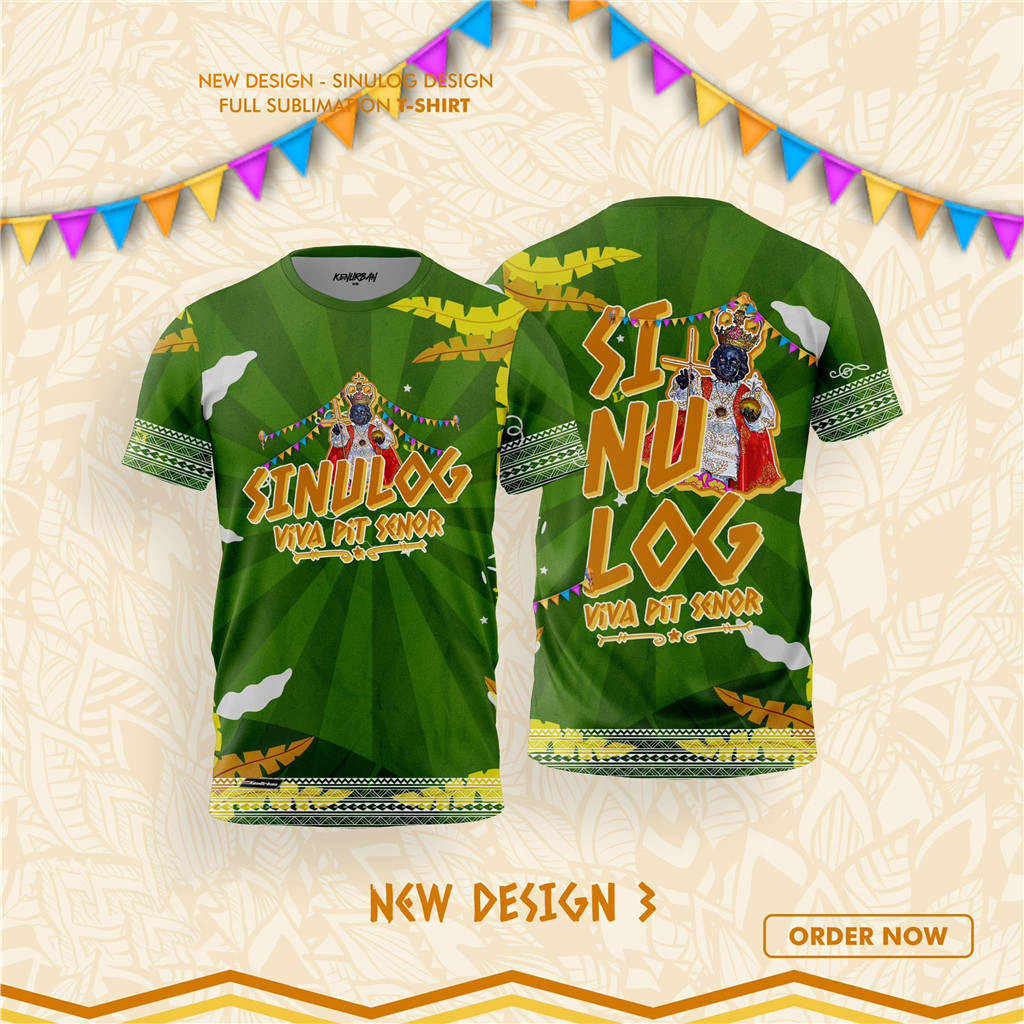 【Ready in stock】sinulog t shirt 2026 NEW Festival carnival Design T ...