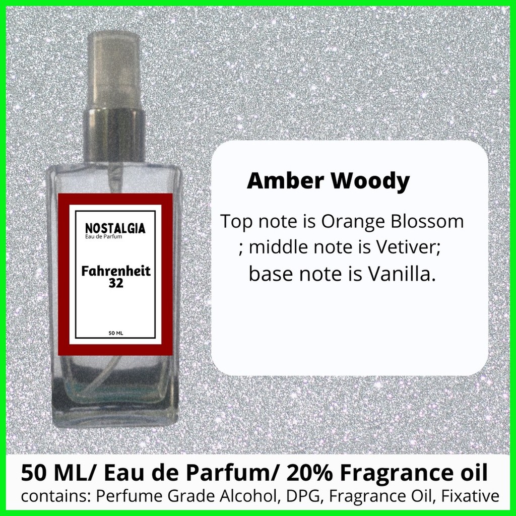 Fahrenheit 32 Inspired Perfume | Shopee Philippines