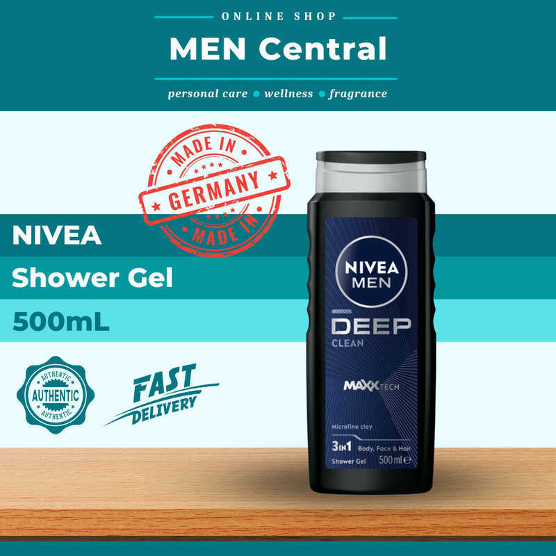 Nivea Men Deep Clean Shower Gel With Microfine Clay (500Ml) 2A1 ...