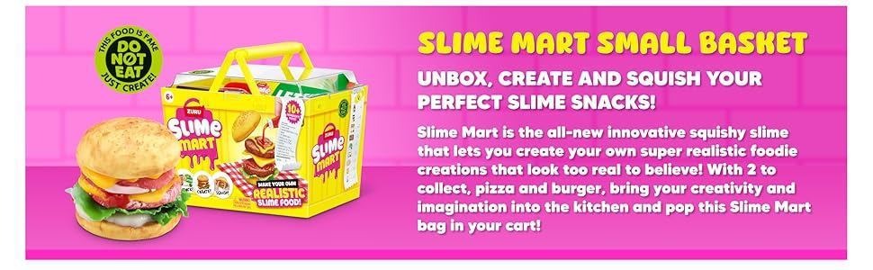 ZURU Slime Mart Fidget Toys DIY Make Your Own Mini Food Pizza Burger ...